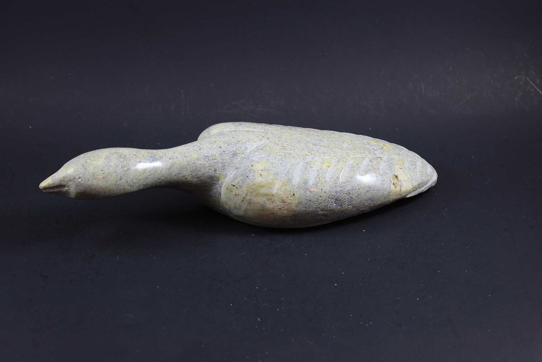 Inuit Soapstone Sculpture, Sitting Canada Goose, Ali Tuttu Amittu ...