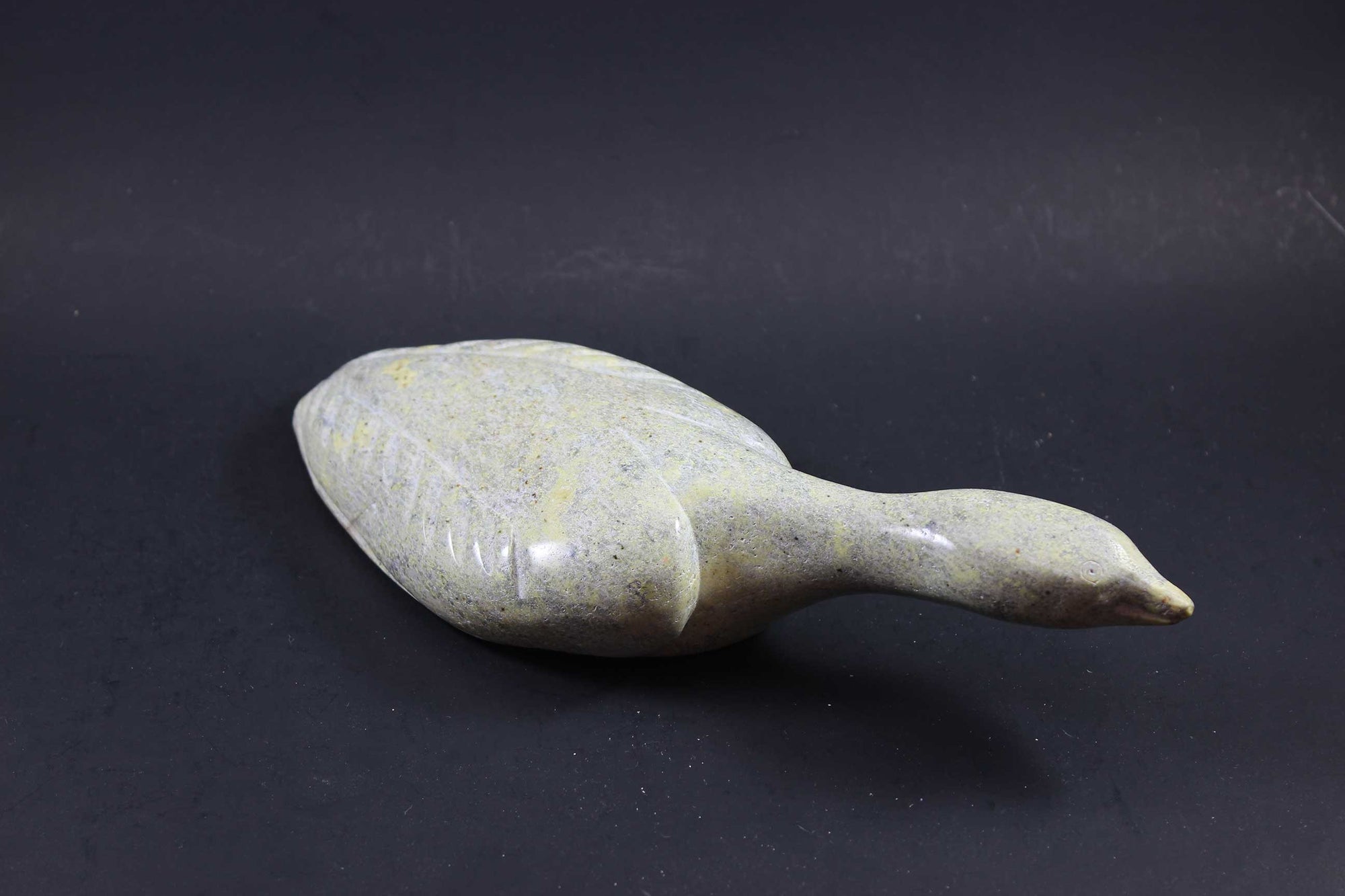 Inuit Soapstone Sculpture, Sitting Canada Goose, Ali Tuttu Amittu ...