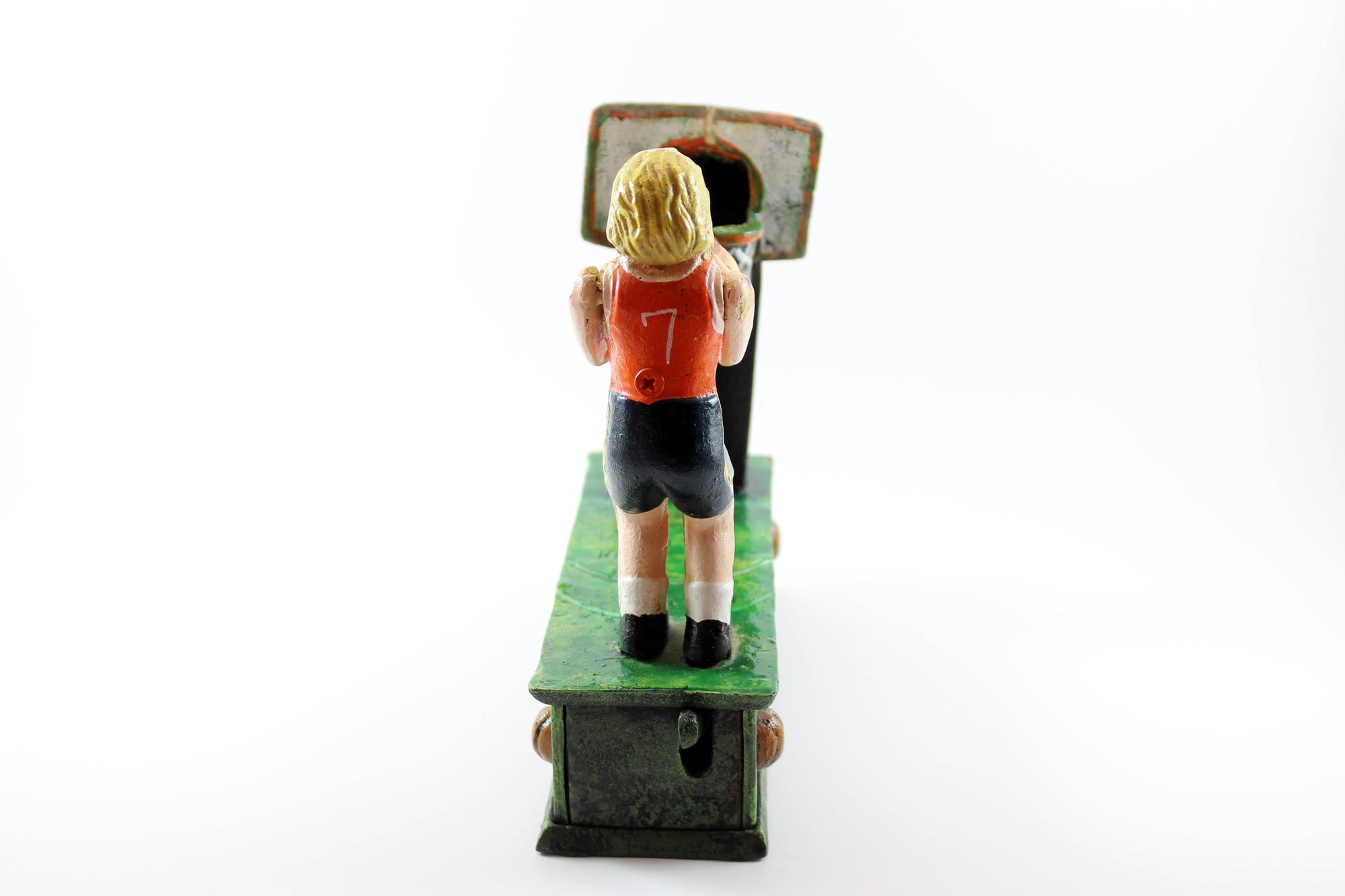 Cast-Iron Mechanical Basketball Bank – With A Past