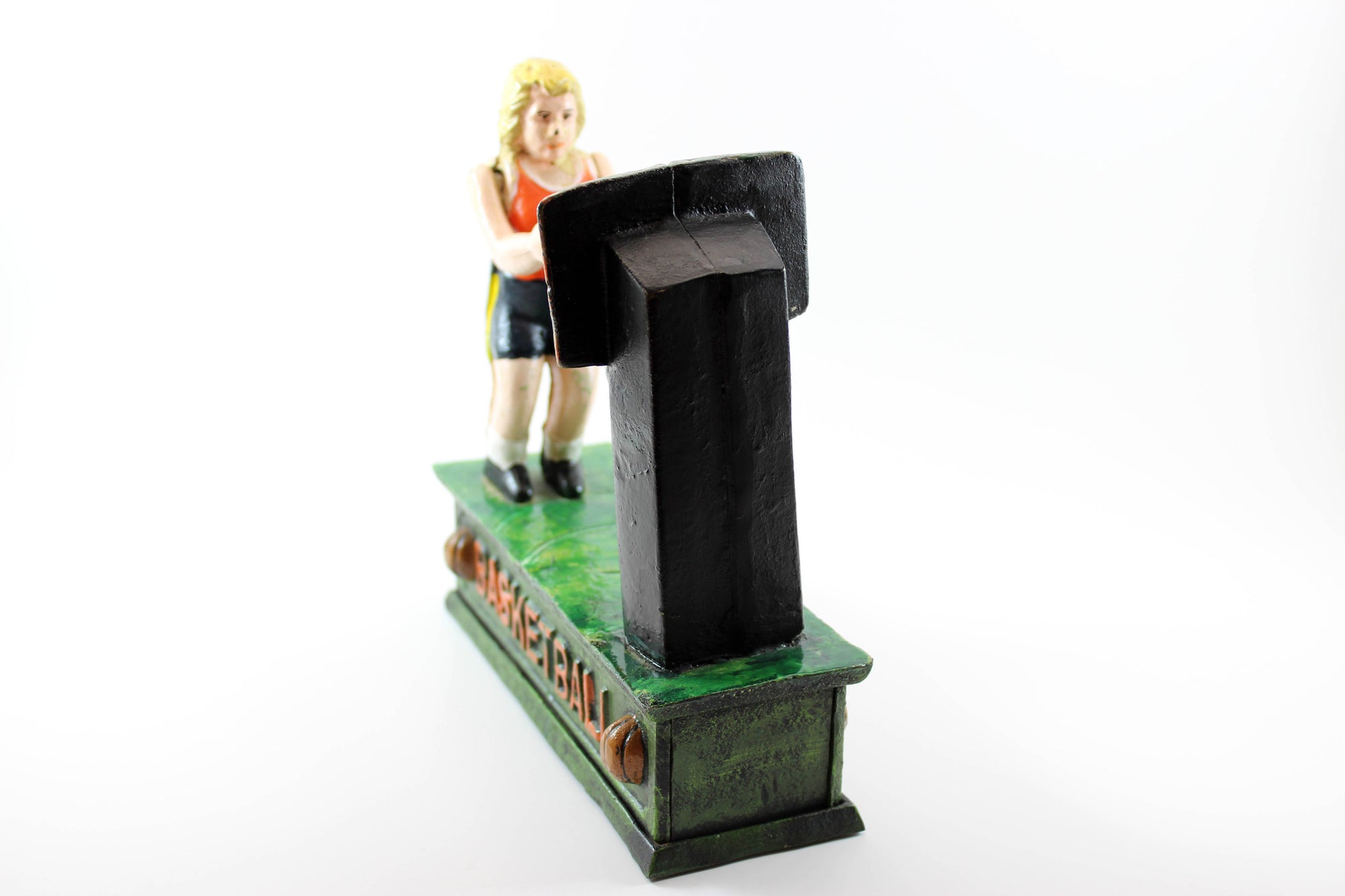 Cast-Iron Mechanical Basketball Bank – With A Past