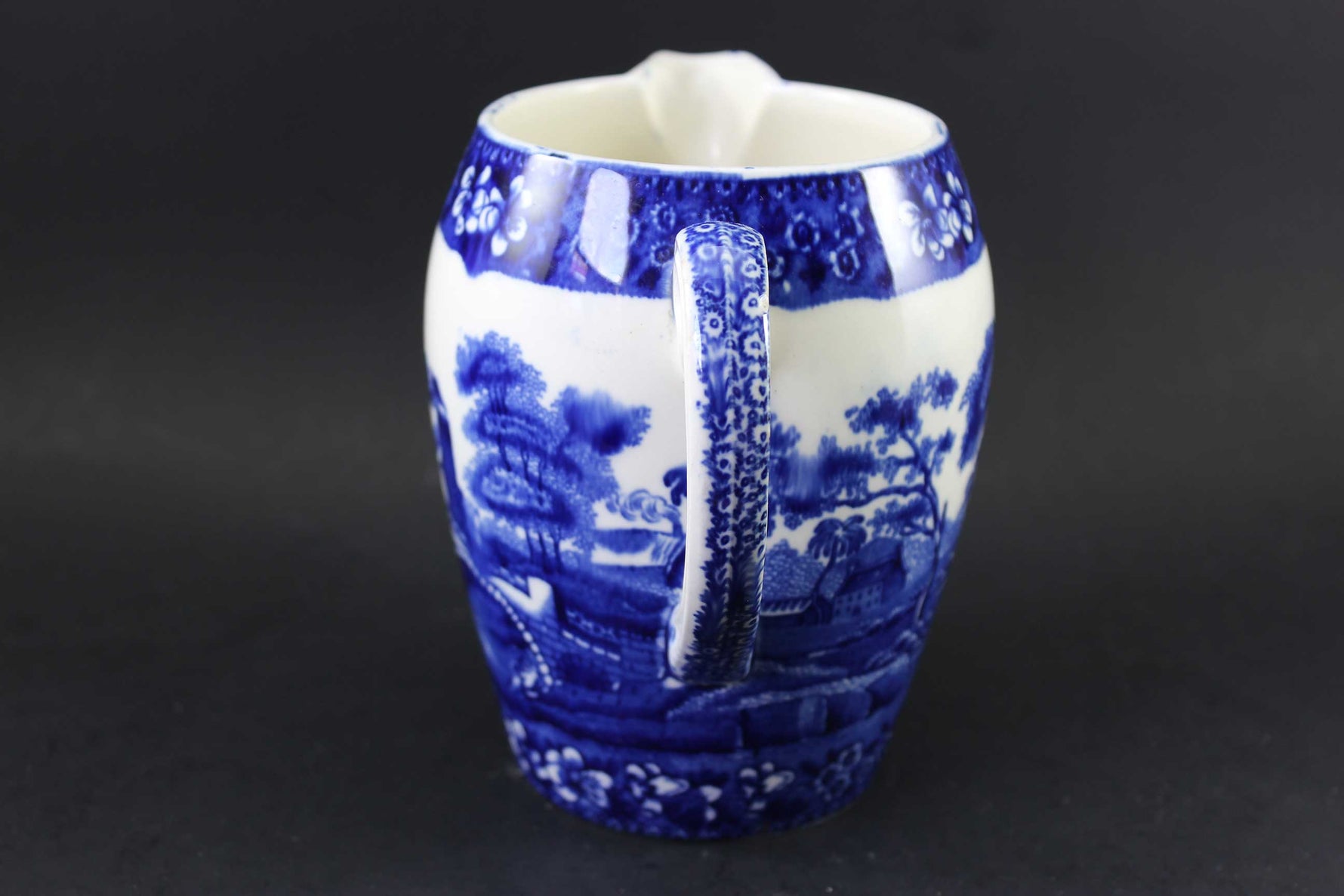 Antique Copeland Spode Blue Tower Jug / Pitcher – With A Past