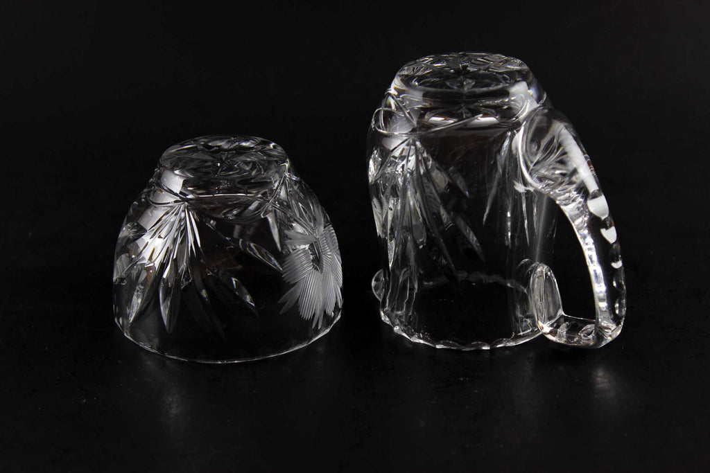 Corn Flower Cream & Sugar Bowl