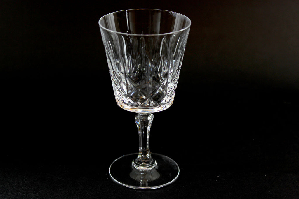 Cross and Olive Crystal, White Wine Glasses
