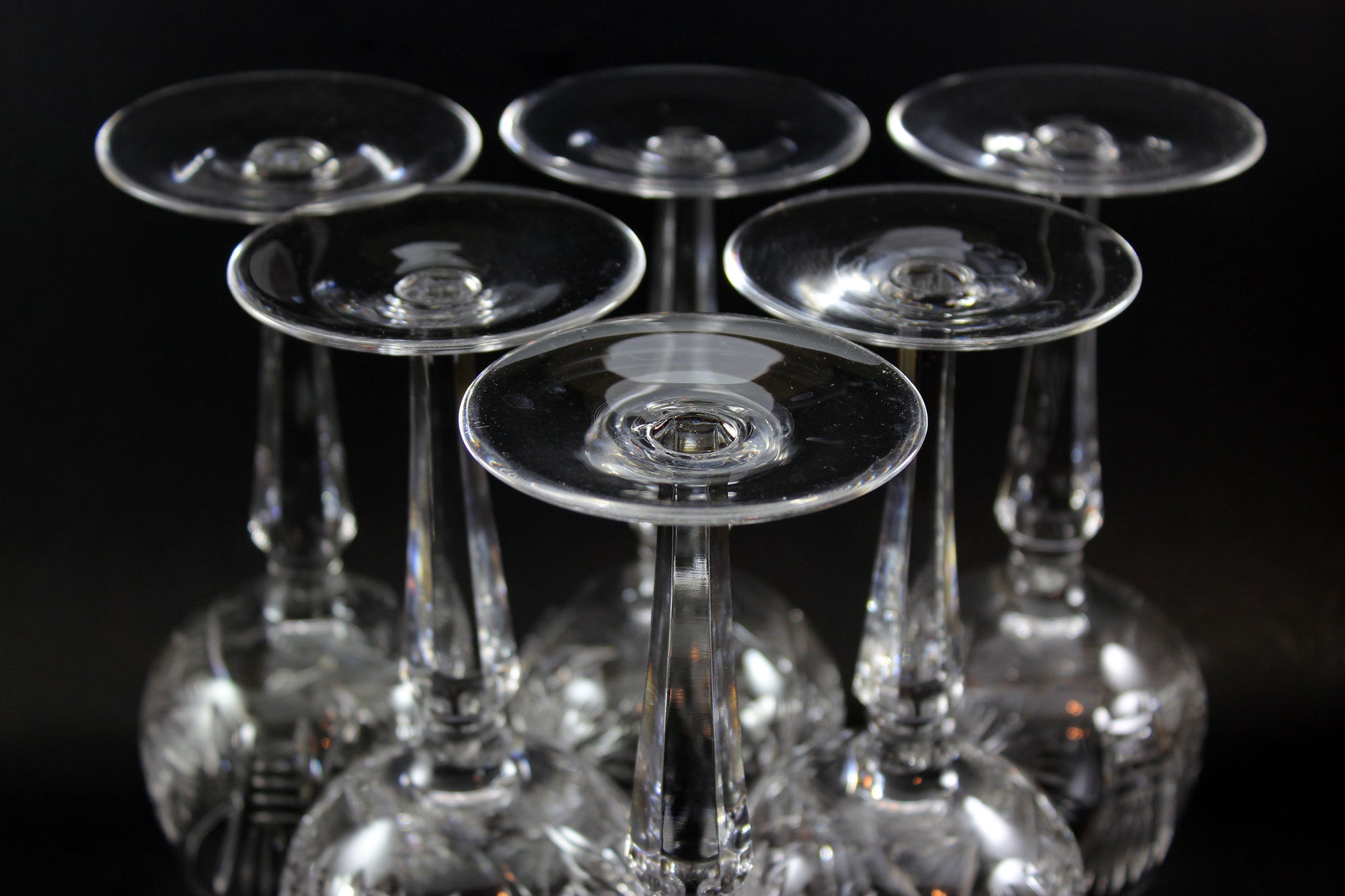 Pinwheel Crystal Hock Wine Glasses – With A Past
