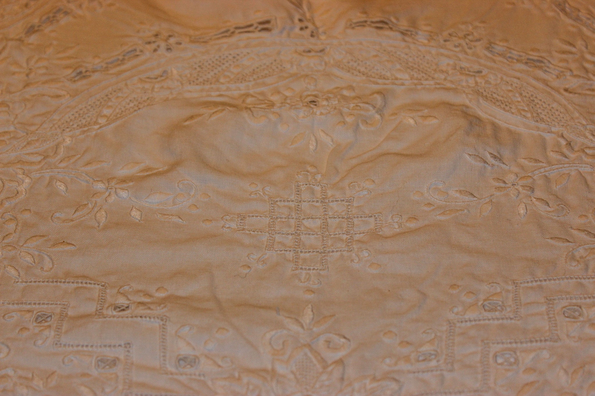 Madeira Embroidery and Linen Tablecloth – With A Past