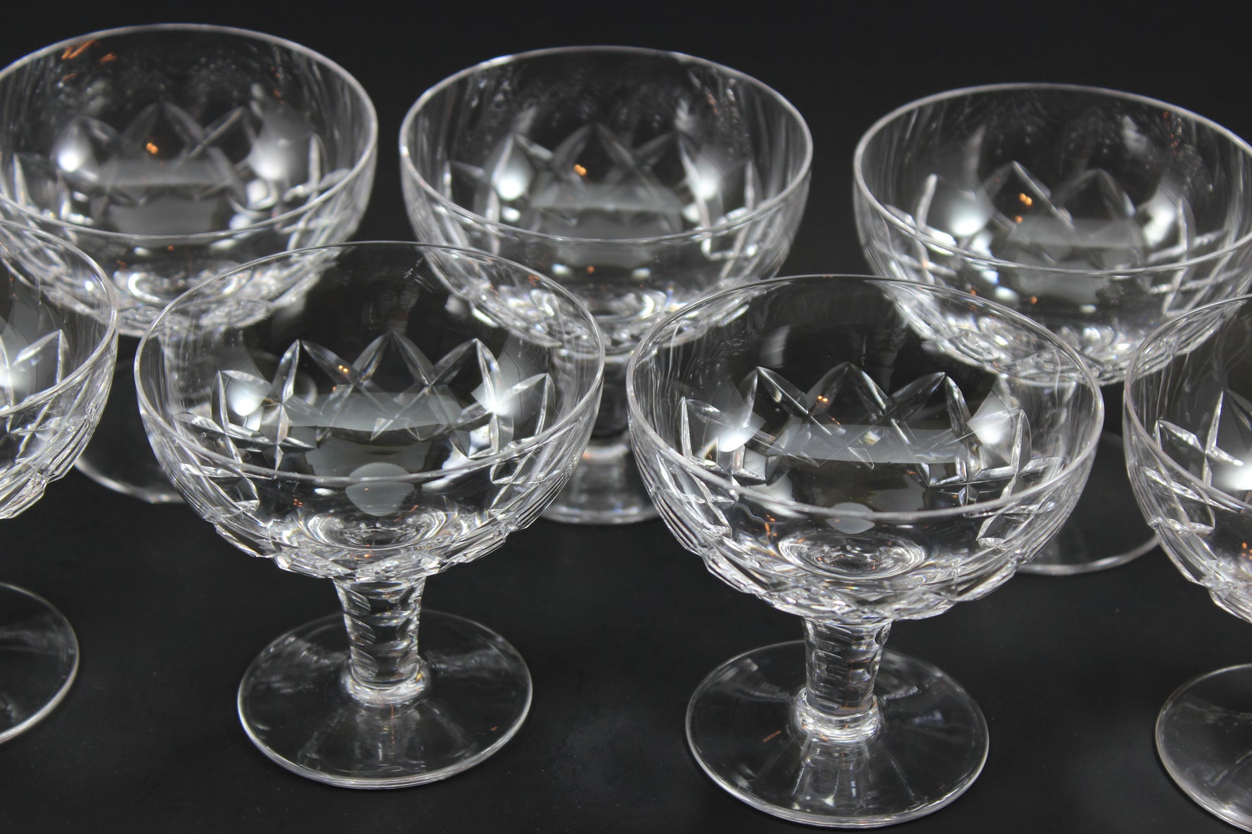 Stuart Crystal, Beau Pattern, Dessert/Sorbet Dishes – With A Past