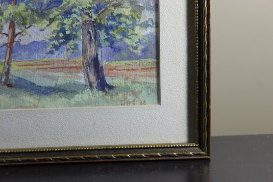 EM Huff, Watercolour, Toronto Landscape, 1938 – With A Past