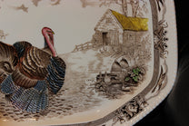 Barnyard King Turkey Platter-Johnson Brothers-England – With A Past