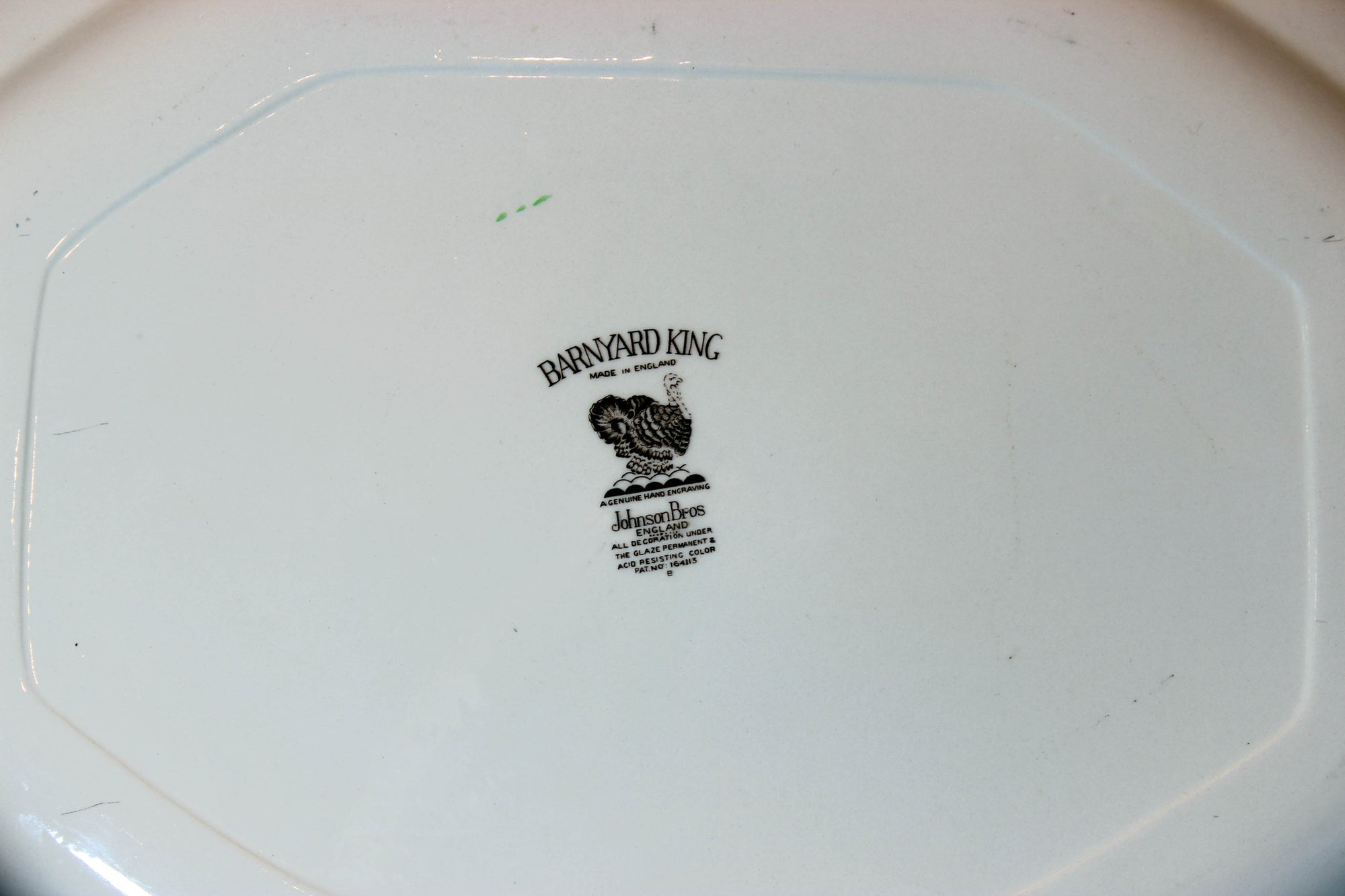 Barnyard King Turkey Platter-Johnson Brothers-England – With A Past