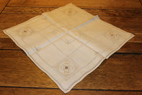 Natural Linen Table Topper & Linen Tea Tray Cloth – With A Past