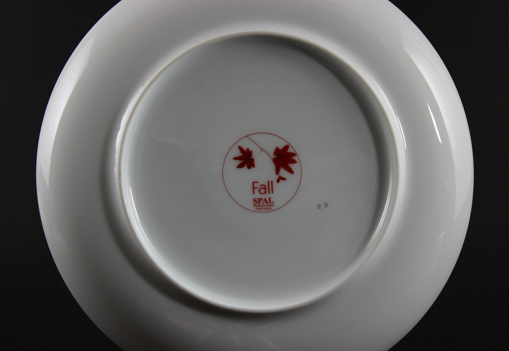 Spal Porcelain, Fall Pattern, Teacup Trio