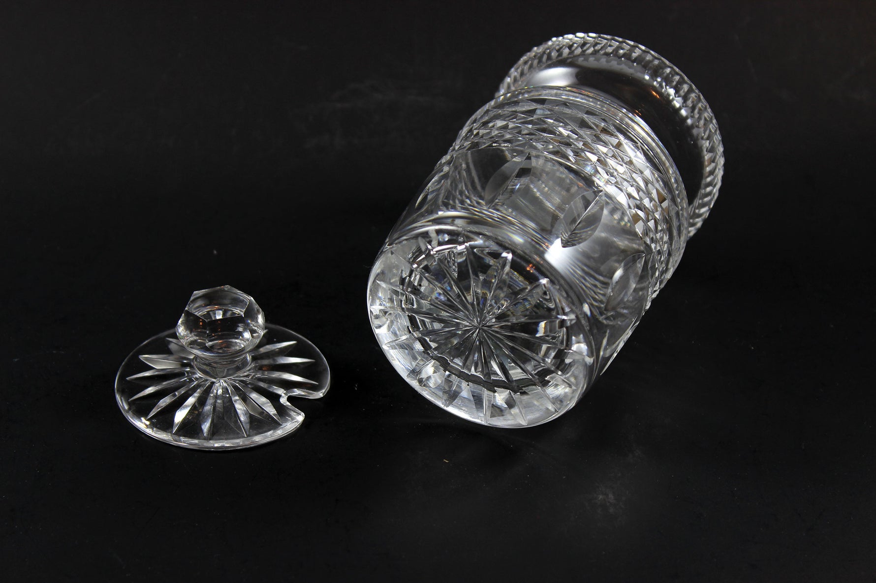 Waterford Crystal, Jam or Condiment Jar, Castlemaine Pattern – With A Past