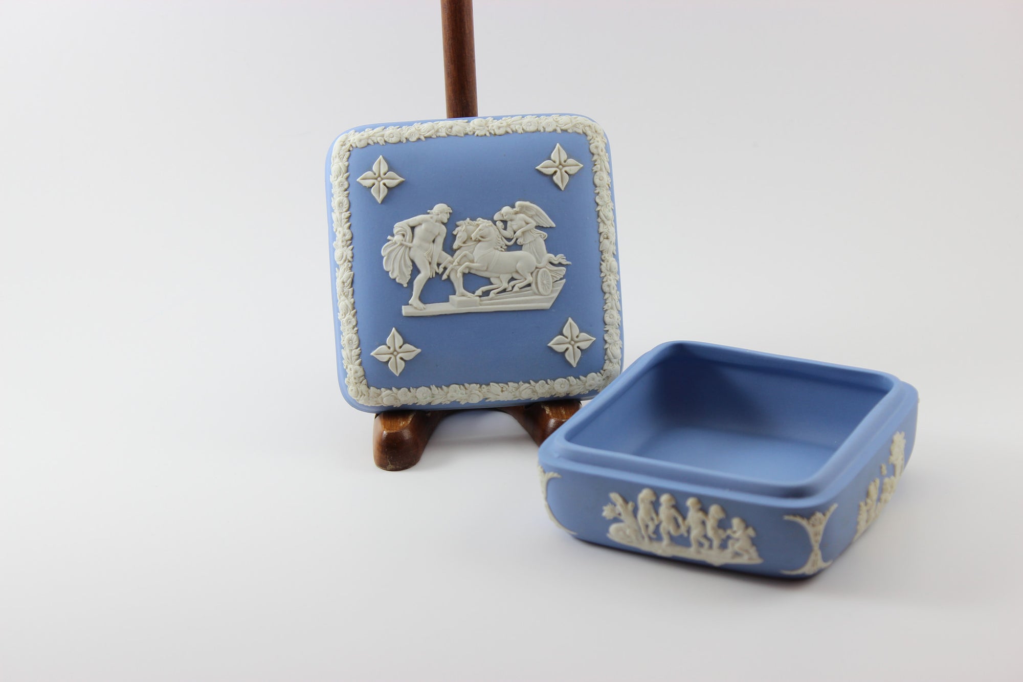 Wedgwood Jasperware Blue and White Trinket Box – With A Past